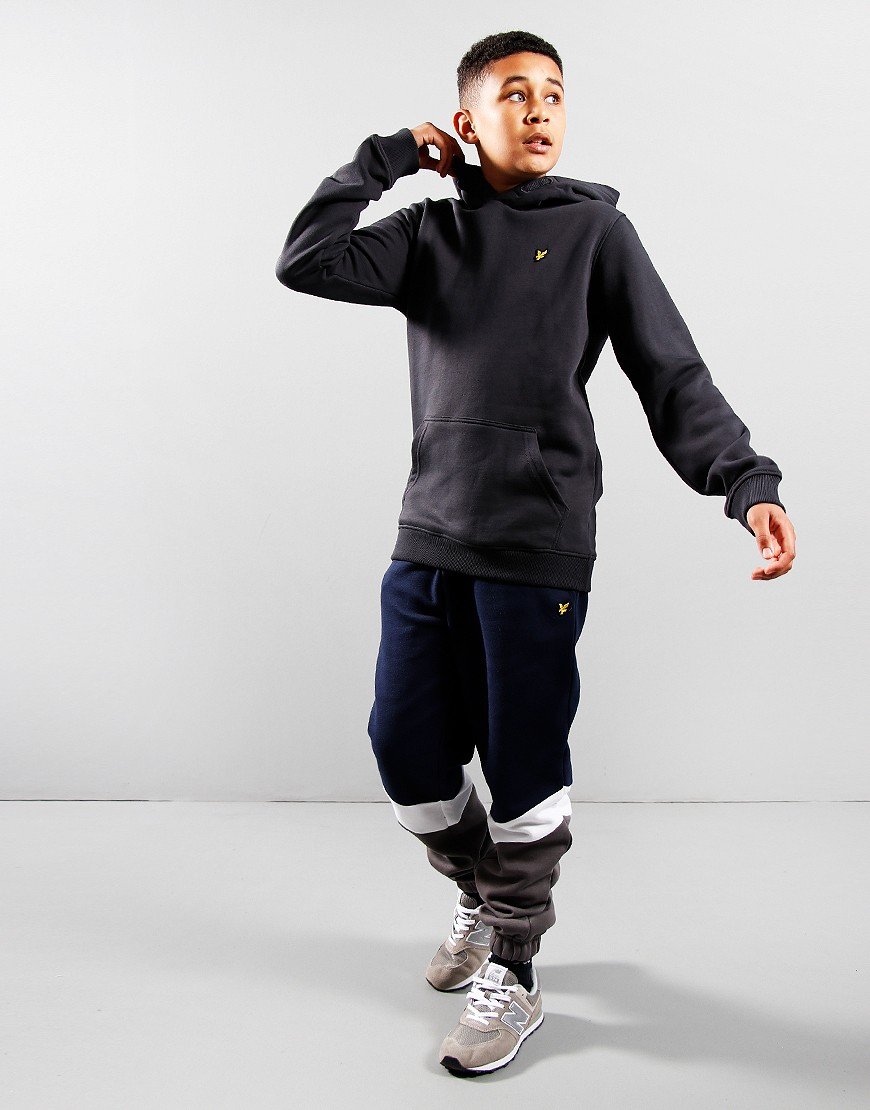 Lyle & Scott Junior Pullover Hoodie Phantom - Terraces Menswear