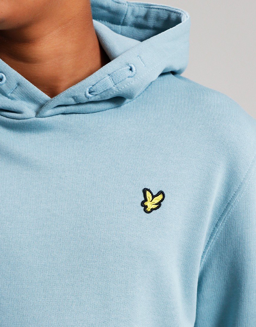 Lyle & Scott Junior Pullover Hoodie Blue Smoke - Terraces Menswear