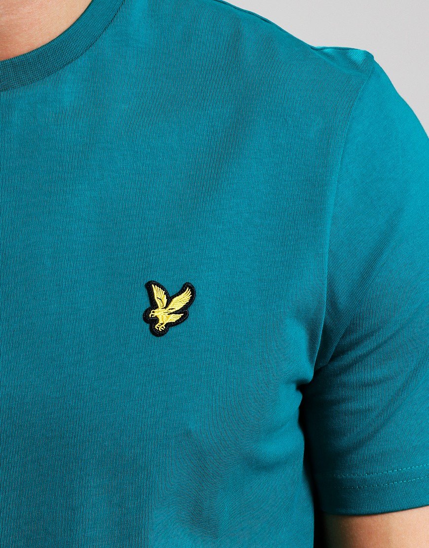 Lyle & Scott Plain T-Shirt Court Green - Terraces Menswear