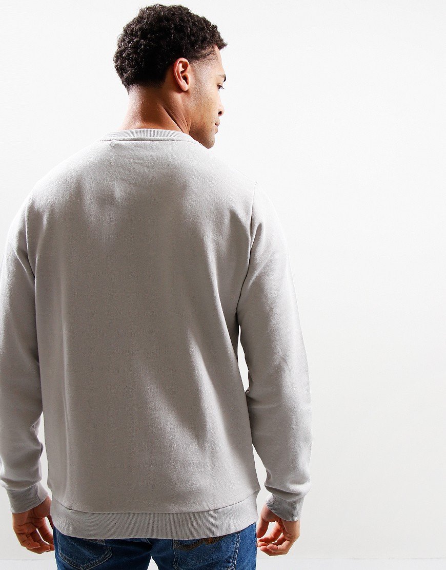 Lyle & Scott Soft Panel Crew Sweat Cold Grey - Terraces Menswear