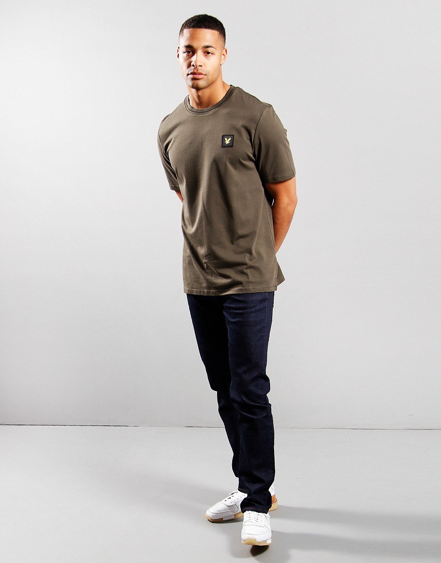 Lyle & Scott Casuals Tipped T-Shirt Olive - Terraces Menswear