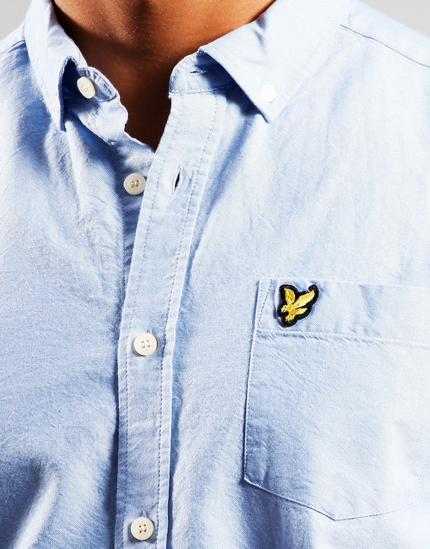 Lyle & Scott Light Weight Long Sleeve Oxford Shirt Riviera - Terraces ...