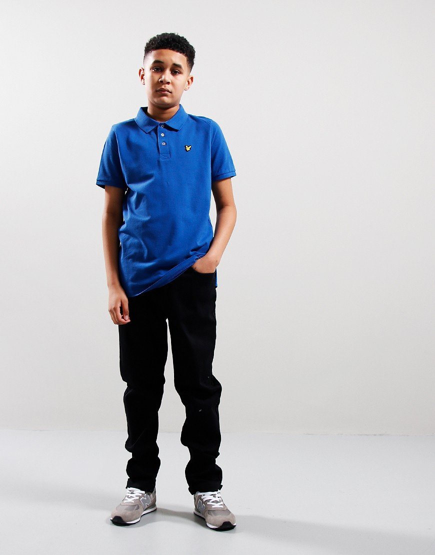 Lyle & Scott Junior Classic Polo Shirt Galaxy Blue - Terraces Menswear