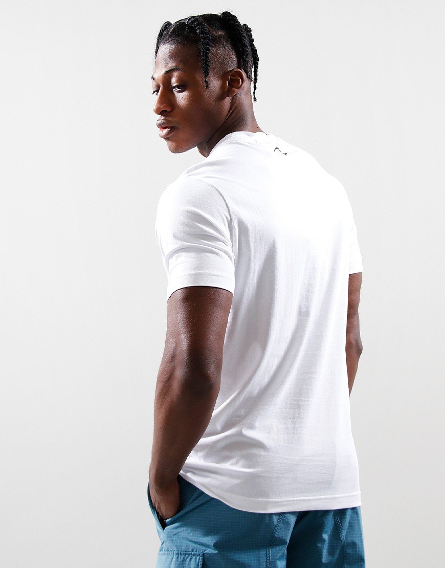 MA.Strum Chest Print T-Shirt Optic White - Terraces Menswear