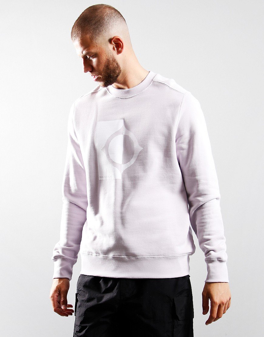 MA.Strum Compass Print Crew Sweat Thistle - Terraces Menswear