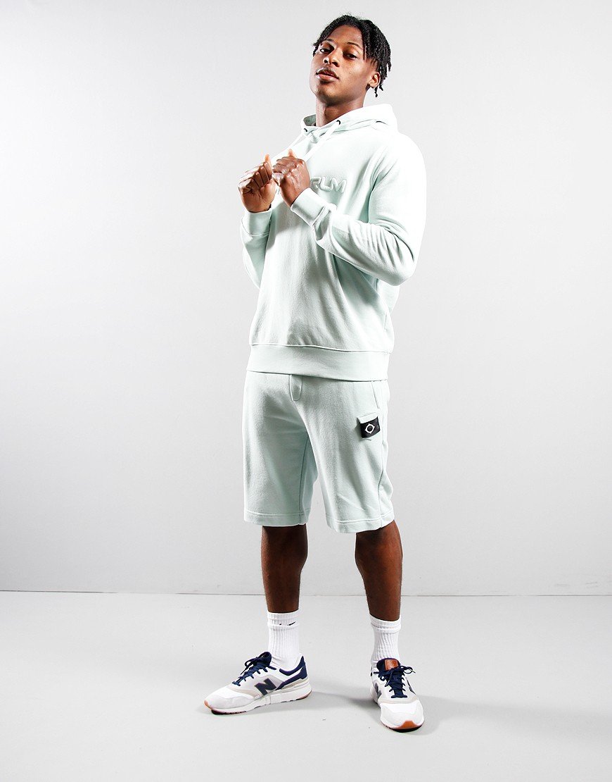 MA.Strum Core Sweat Shorts Mist Green - Terraces Menswear