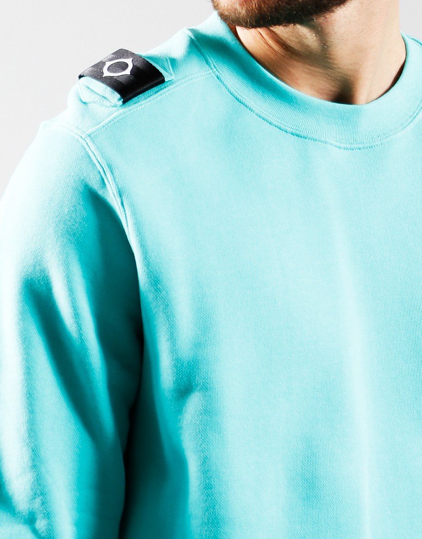 MA.Strum Core Crew Sweat Turquoise - Terraces Menswear
