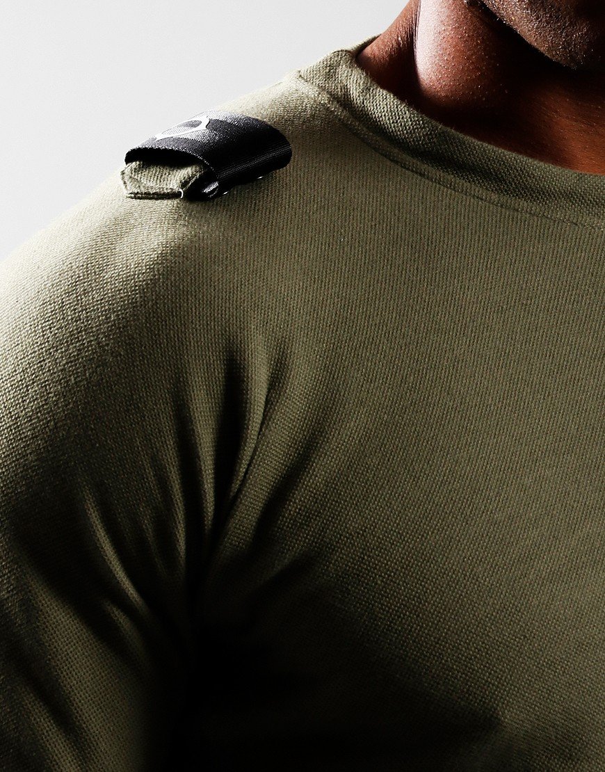 MA.Strum DFP Panel Sleeve Crew Sweat Aloe - Terraces Menswear