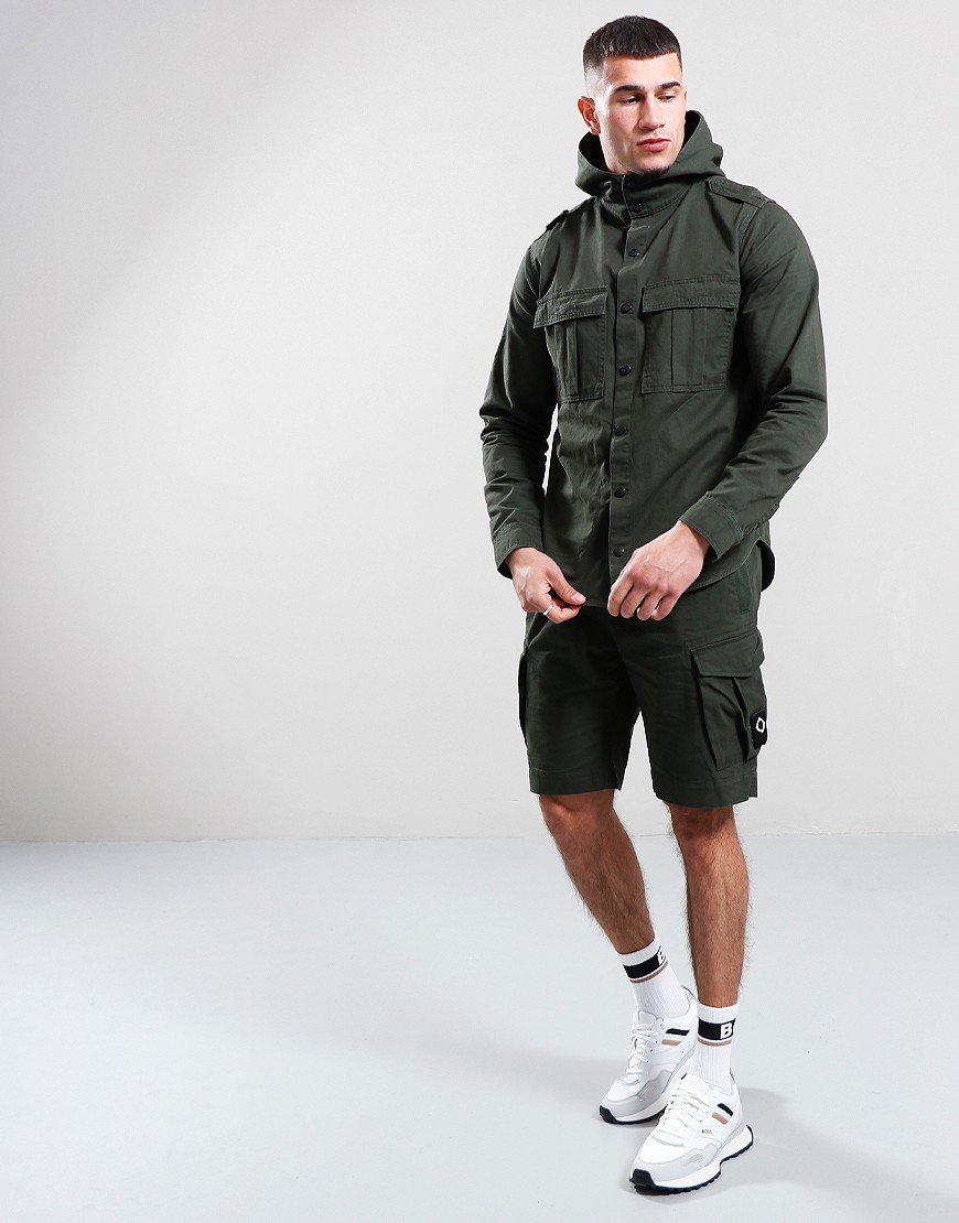 MA.Strum Drawstring Cargo Shorts Oil Slick - Terraces Menswear