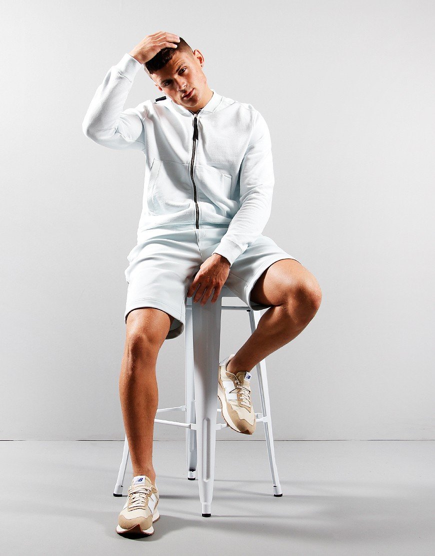 MA.Strum Full Zip Bomber Sweat Illusion Blue - Terraces Menswear