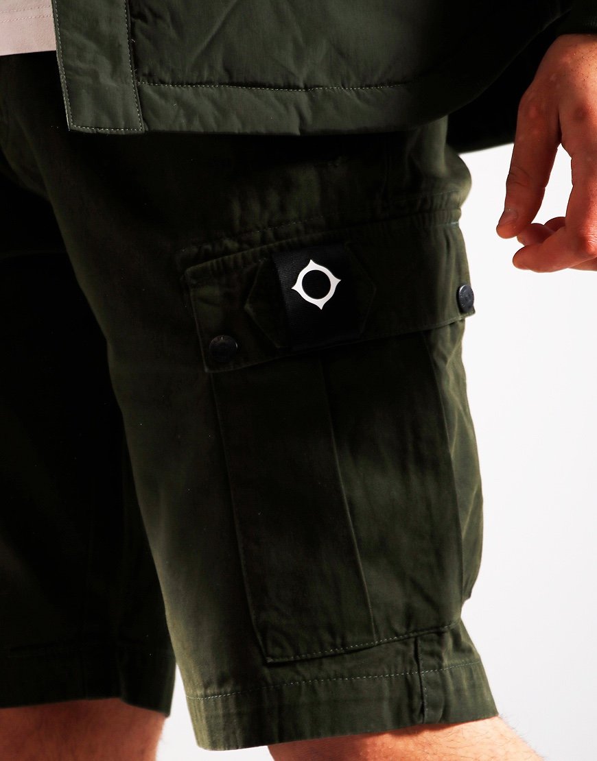 MA.Strum Garment Dyed Combat Short Oil Slick - Terraces Menswear