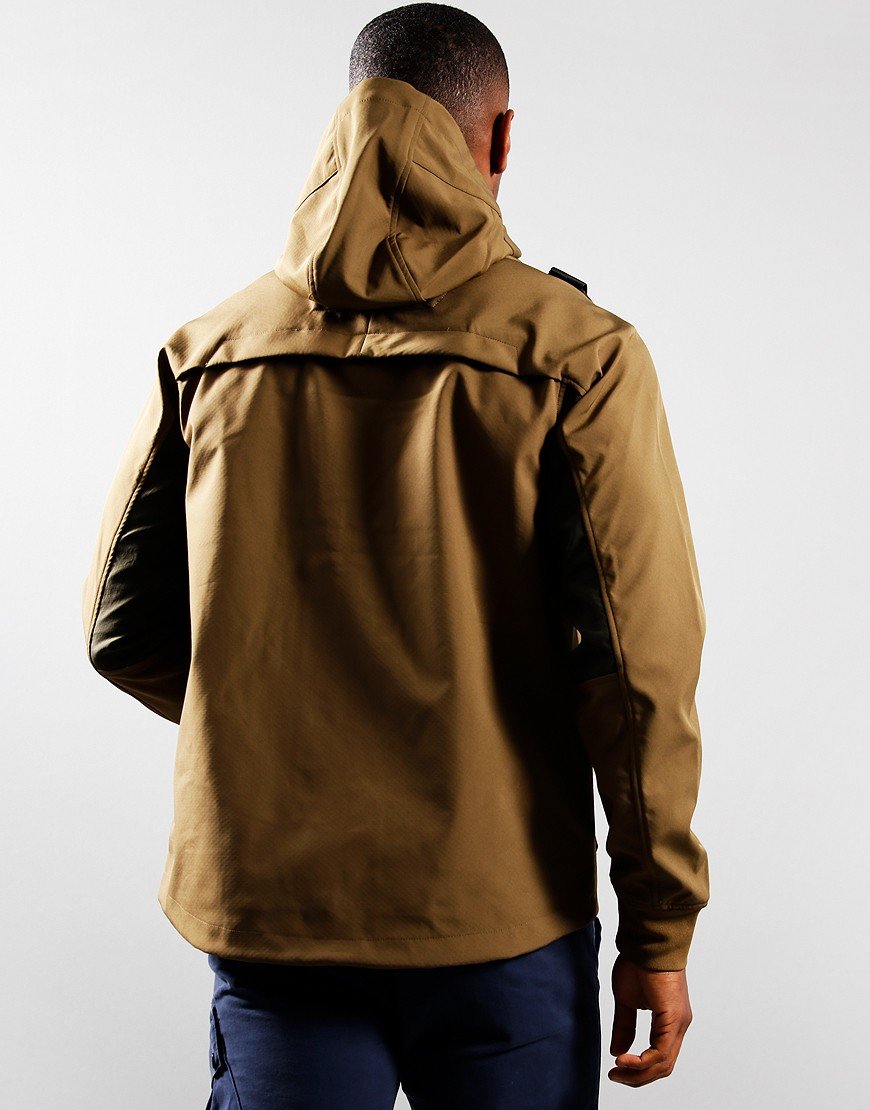 MA.Strum Softshell Hooded Jacket Aloe - Terraces Menswear