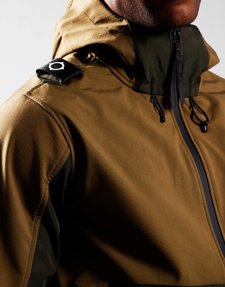 MA.Strum Softshell Hooded Jacket Aloe - Terraces Menswear