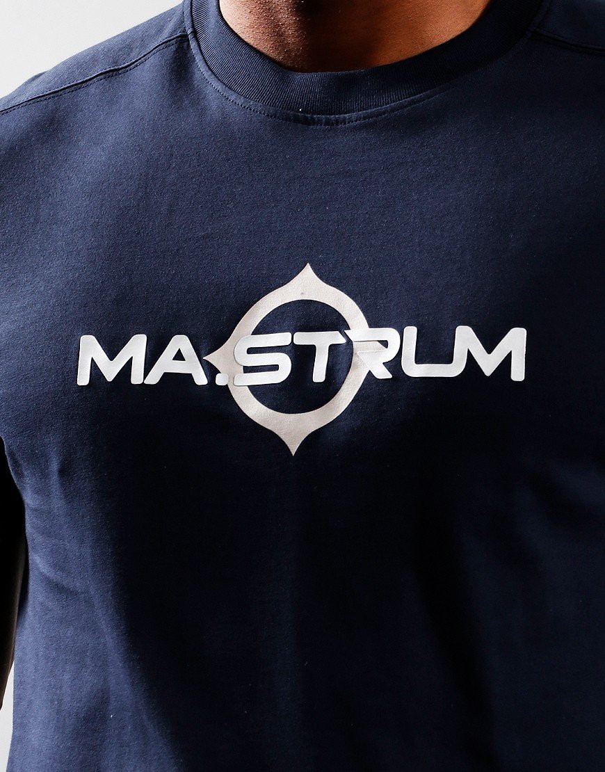 MA.Strum Logo T-Shirt Ink Navy - Terraces Menswear