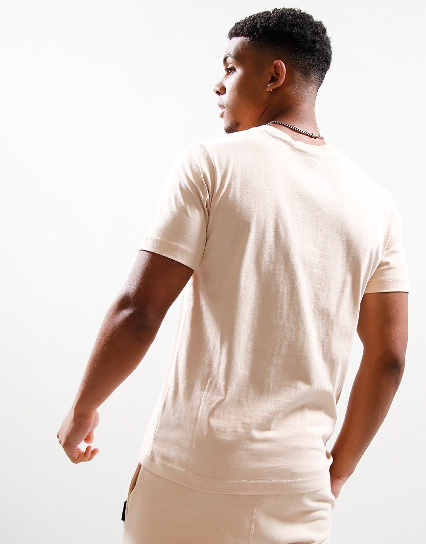 MA.Strum Chest Print T-shirt Oatmeal - Terraces Menswear