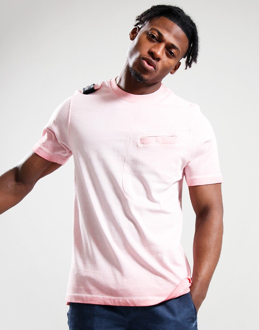 MA.Strum Oil Wash T-shirt Mud Pink - Terraces Menswear