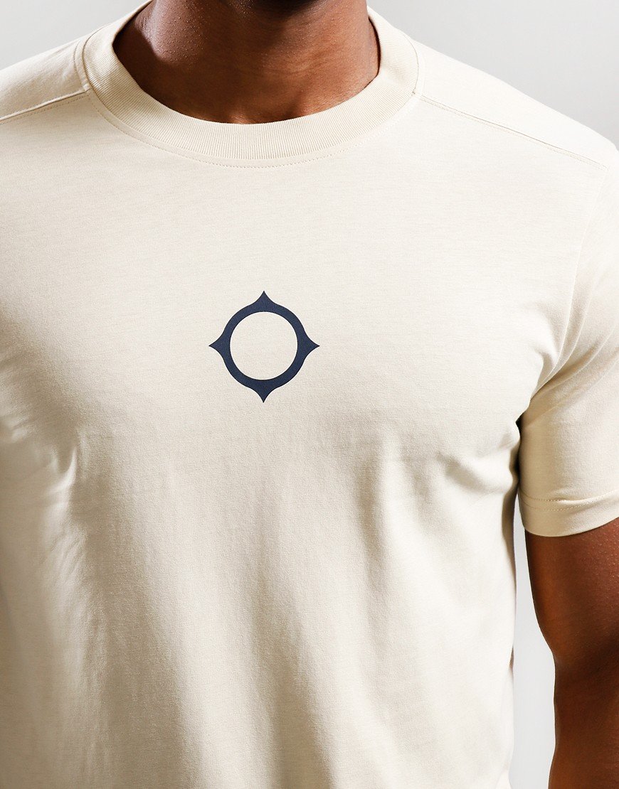 MA.Strum Compass Print T-Shirt Ash - Terraces Menswear