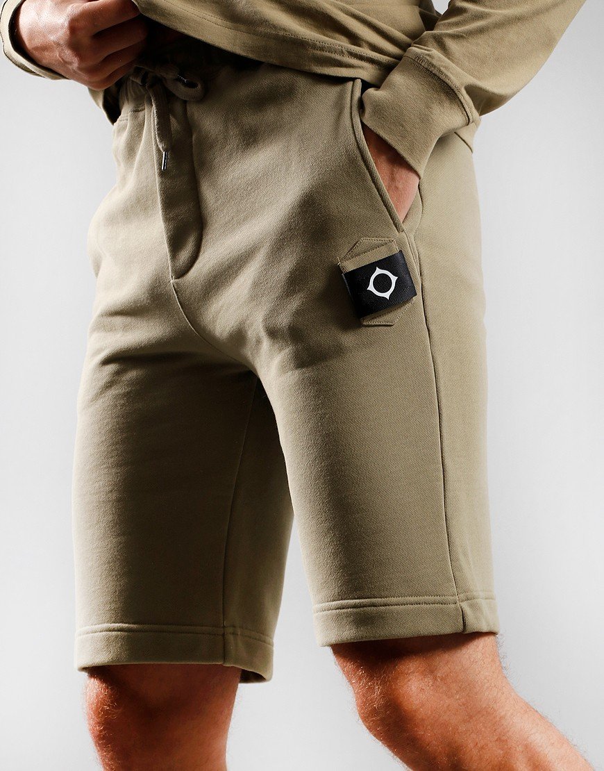 MA.Strum Core Sweat Shorts Aloe - Terraces Menswear