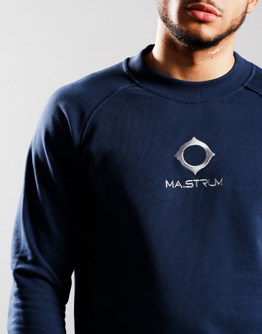 MA.Strum Heavy Weight Crew Sweat Ink Navy - Terraces Menswear