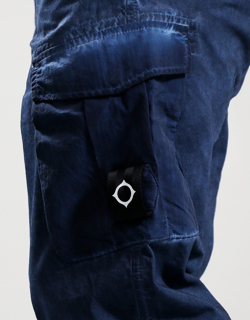 MA.Strum Oil Wash Cargo Pant Ink Navy - Terraces Menswear