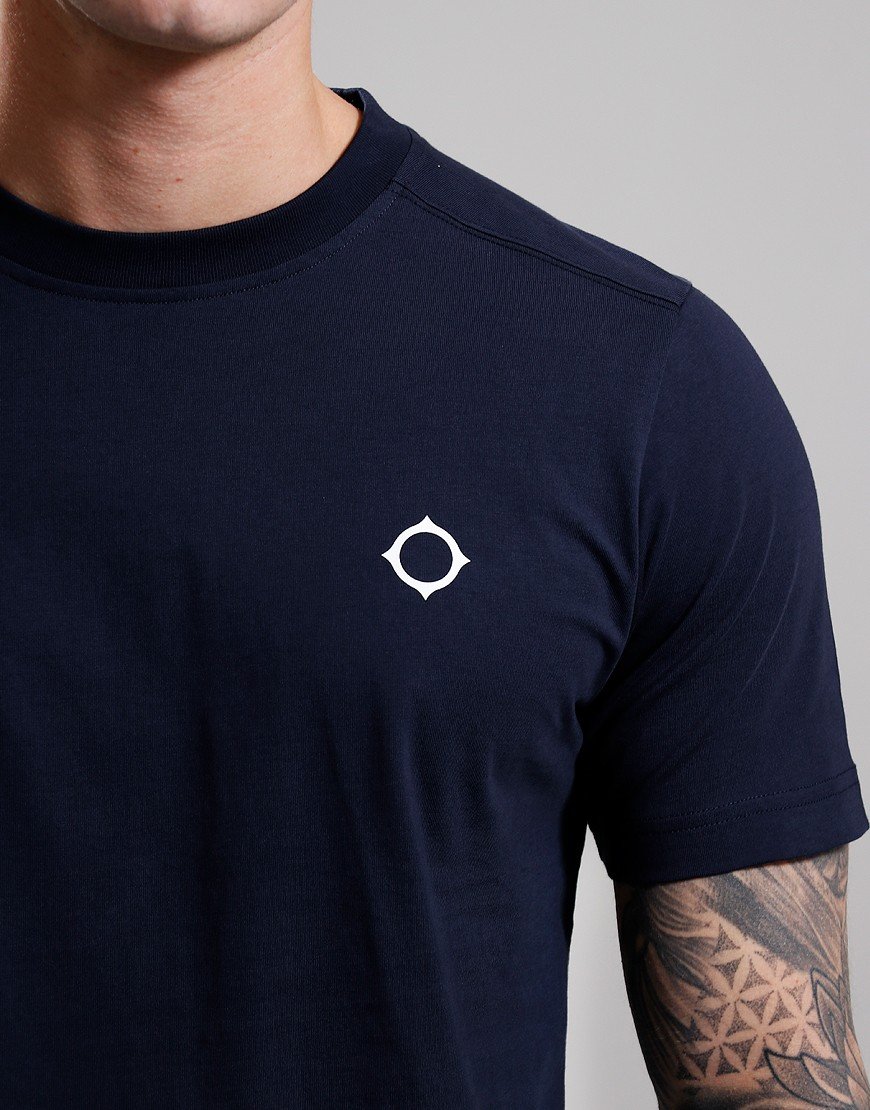 MA.Strum Oversized Back Print T-Shirt Ink Navy - Terraces Menswear