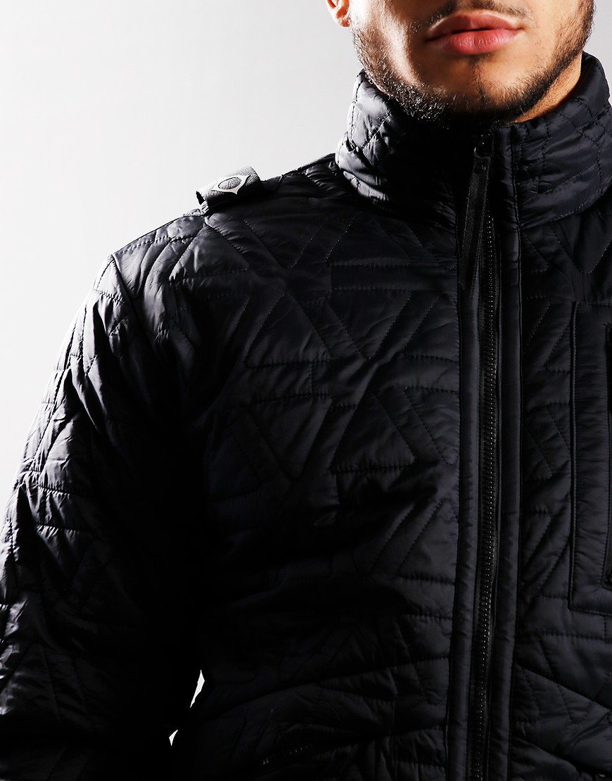 MA.Strum Poly Quilted Jacket Jet Black - Terraces Menswear