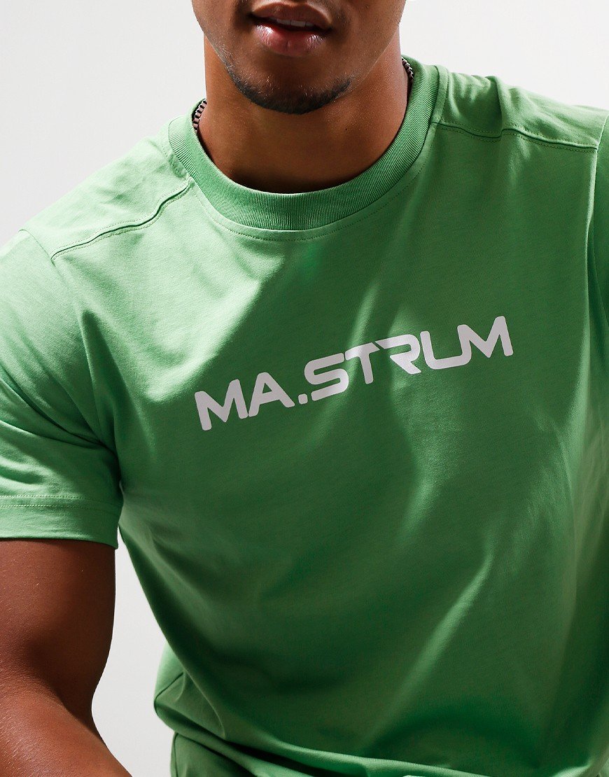 MA.Strum Chest Print T-Shirt Pistachio - Terraces Menswear