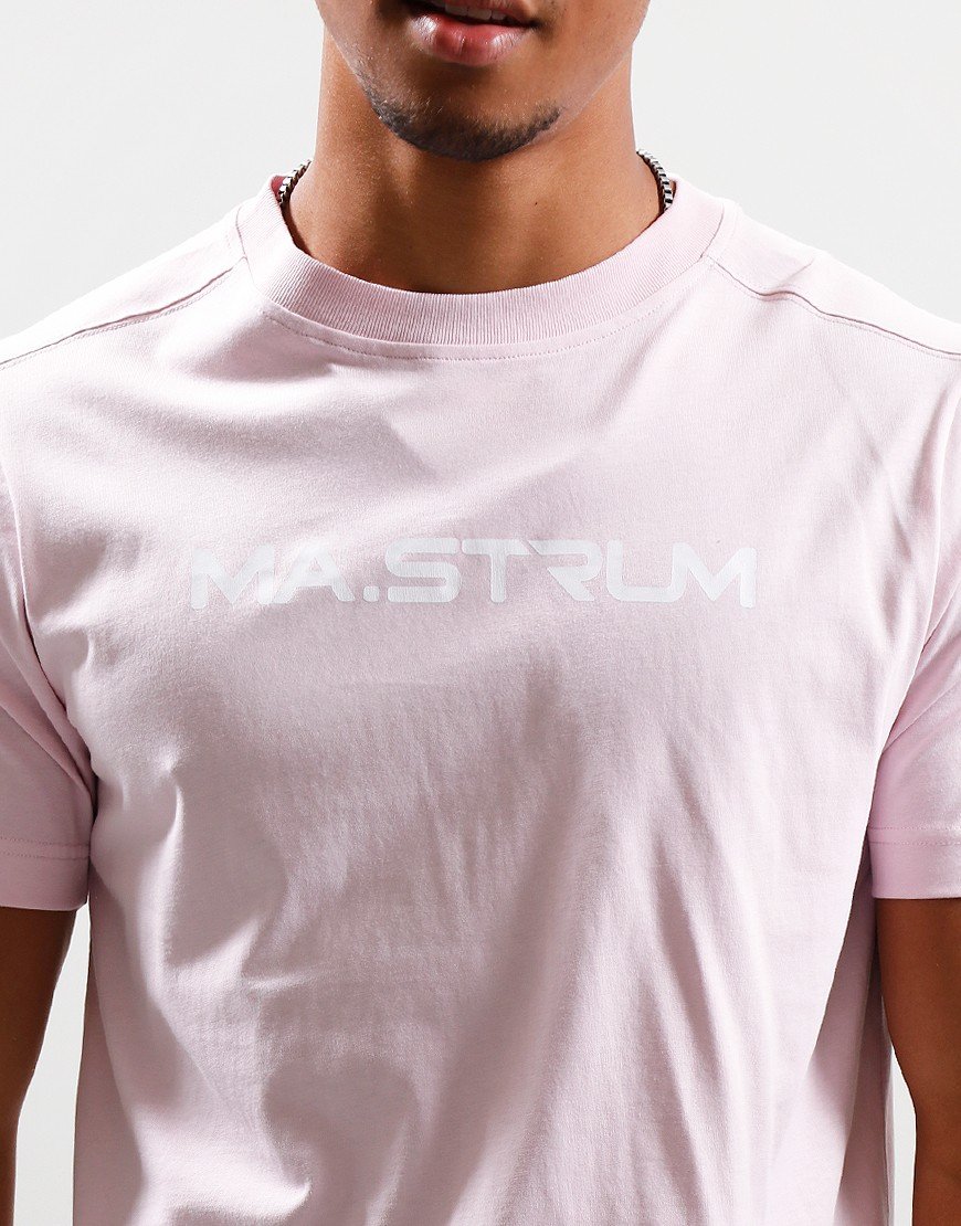 MA.Strum Chest Print T-shirt Ultraviolet - Terraces Menswear