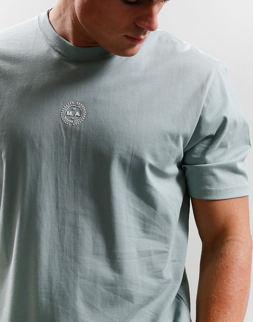 Marshall Artist Distressed Logo T-Shirt Oxide Green - Terraces Menswear