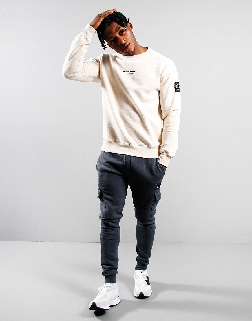Marshall Artist Siren Crew Sweat Ecru - Terraces Menswear