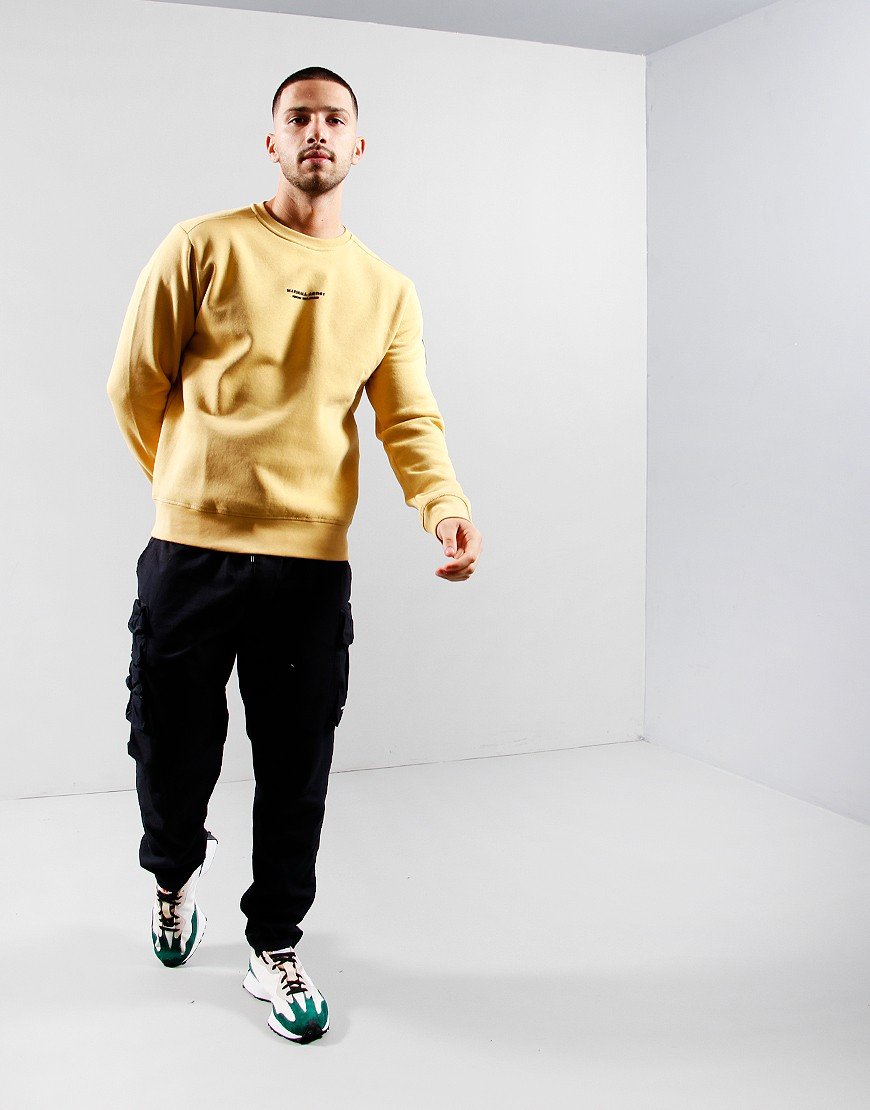 Marshall Artist Siren Crew Sweat Mustard - Terraces Menswear