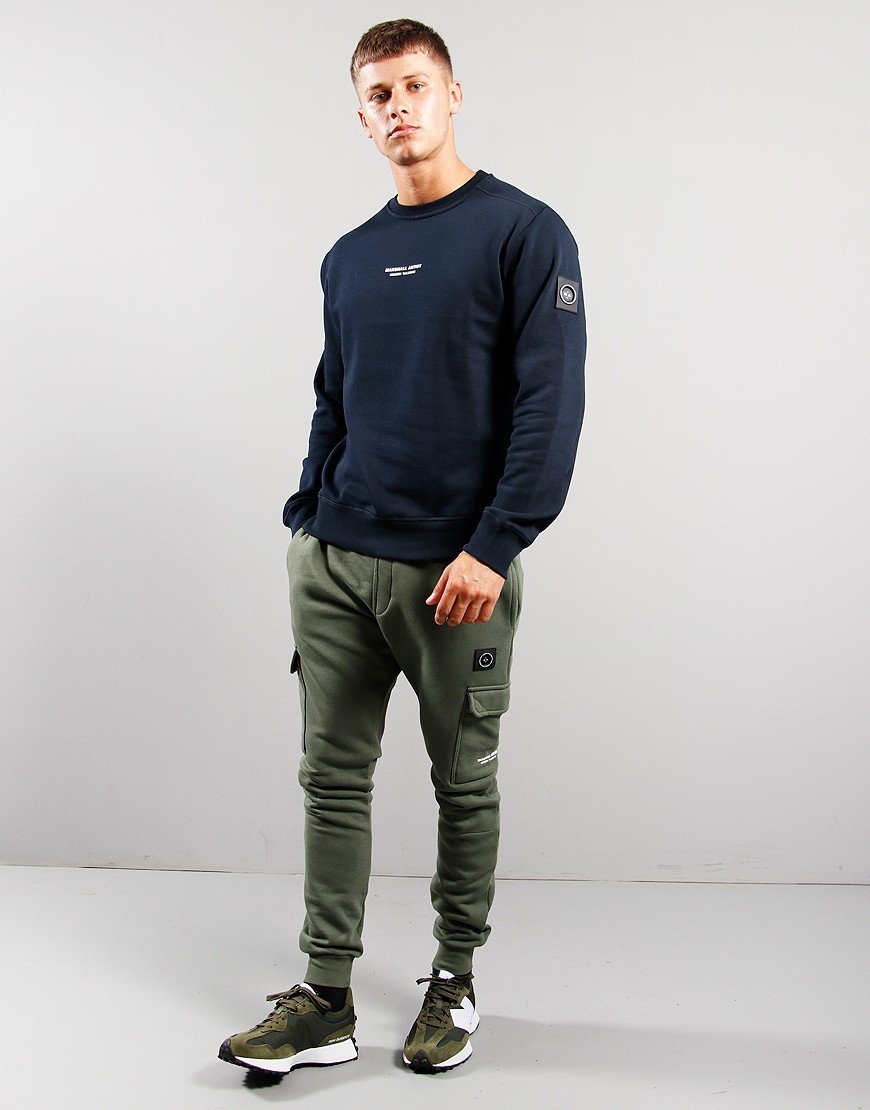 Marshall Artist Siren Crew Sweat Navy - Terraces Menswear