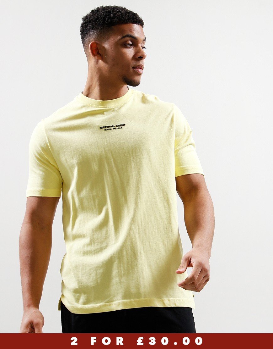 Marshall Artist Siren Injection T-Shirt Yellow - Terraces Menswear