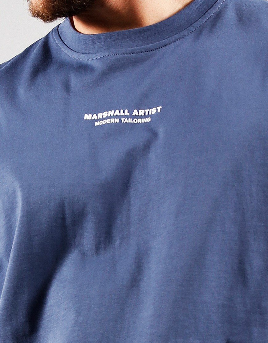 Marshall Artist Siren Injection T-Shirt Airforce Blue - Terraces Menswear