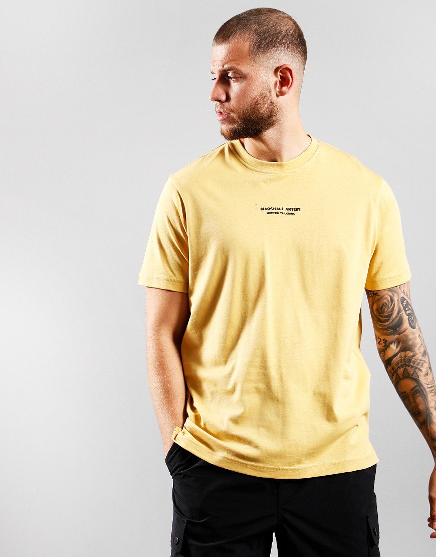 Marshall Artist Siren Injection T-Shirt Mustard - Terraces Menswear