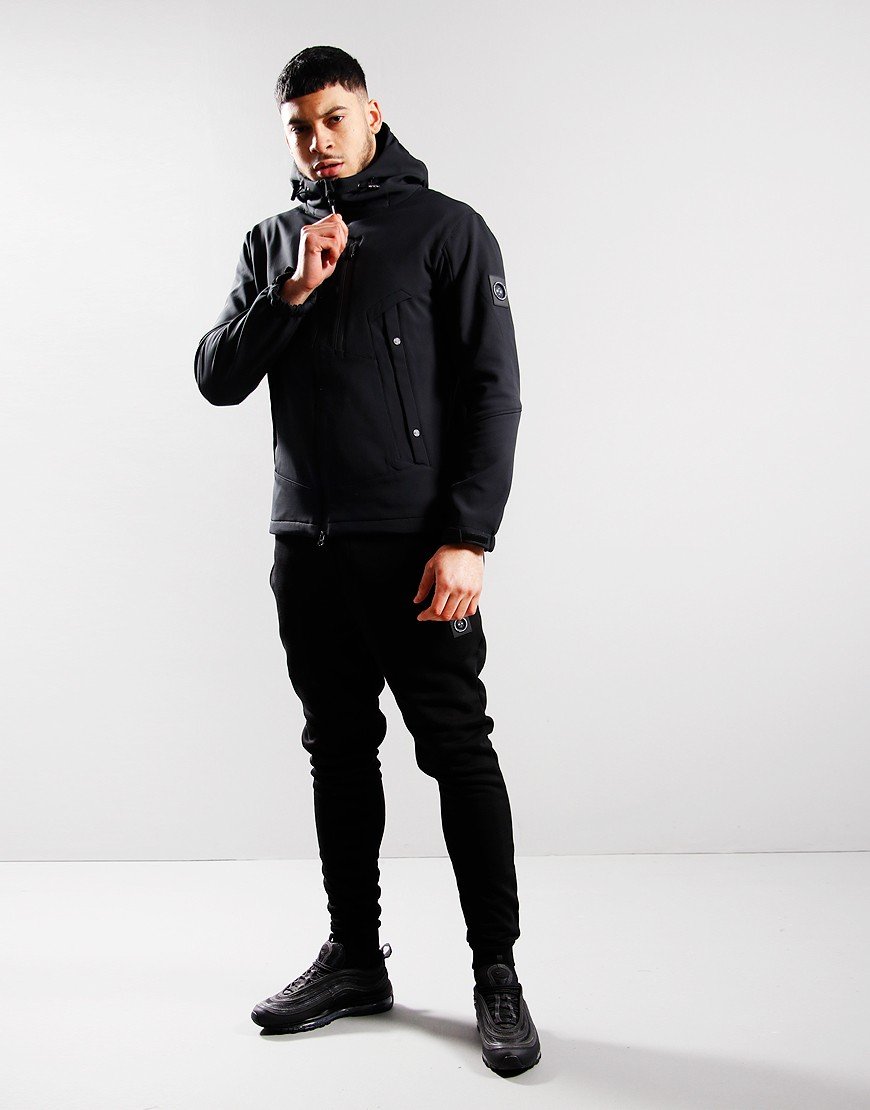 Marshall Artist Softshell Jacket Black - Terraces Menswear
