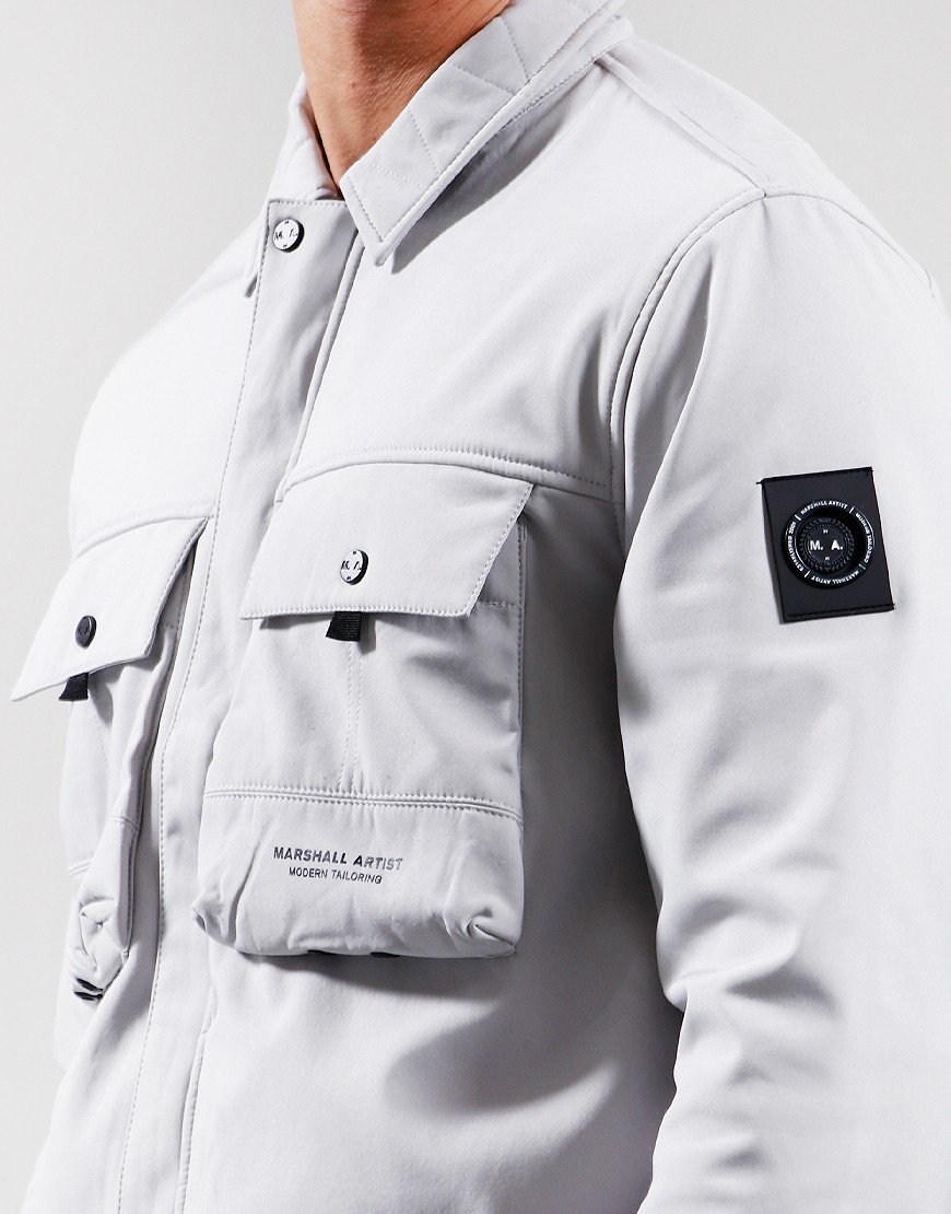 Marshall Artist Softshell Overshirt Antarctica Grey - Terraces Menswear