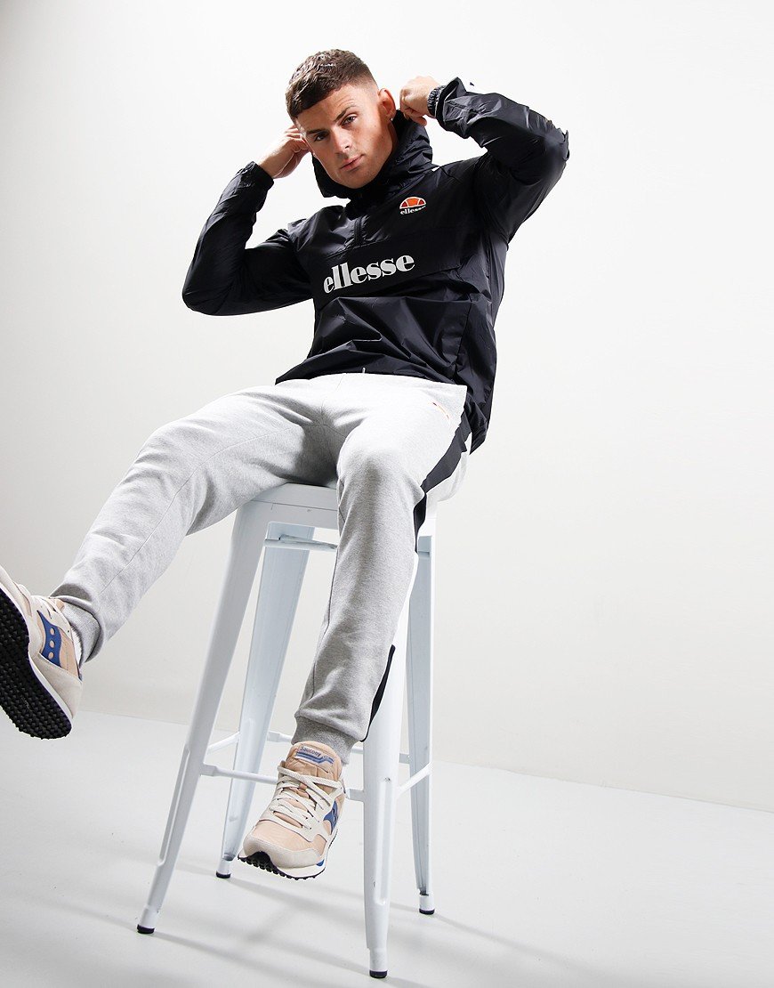 Ellesse Fuma Windrunner Jacket Black - Terraces Menswear