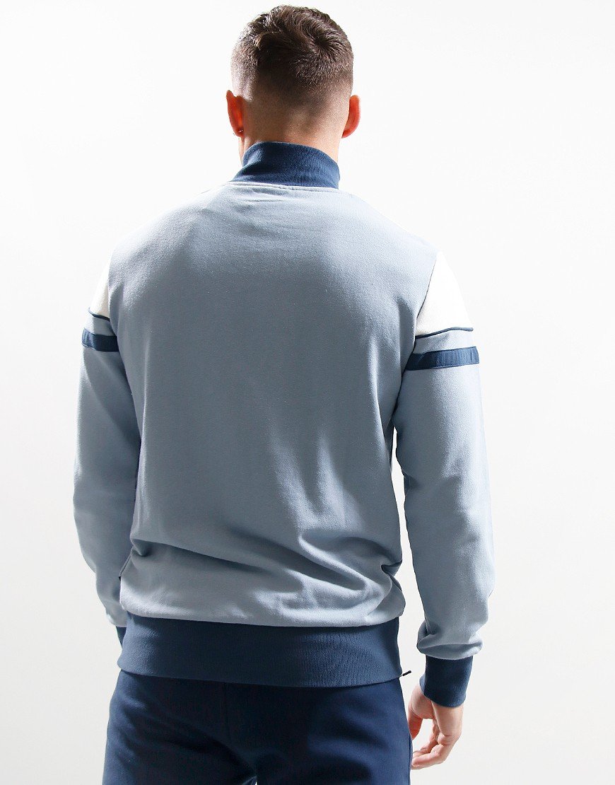 Ellesse Ginosa 1/2 Zip Track Top Light Blue - Terraces Menswear