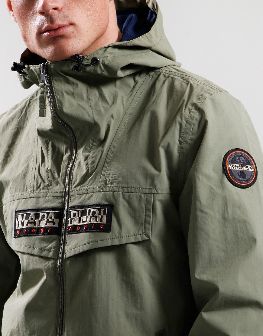Napapijri Rainforest Open Jacket Green Lichen - Terraces Menswear