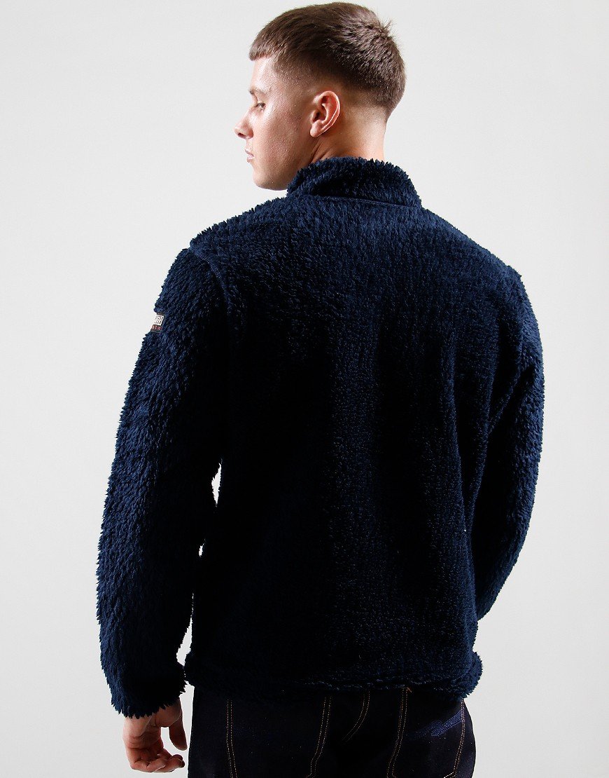 Napapijri Ayas Half Zip Fleece Blu Marine - Terraces Menswear