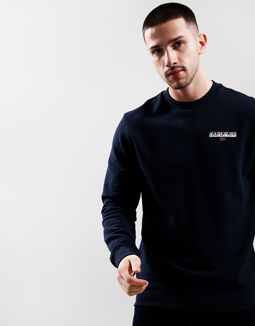 Napapijri B-Ice Crew Sweat 1 Blu Marine - Terraces Menswear