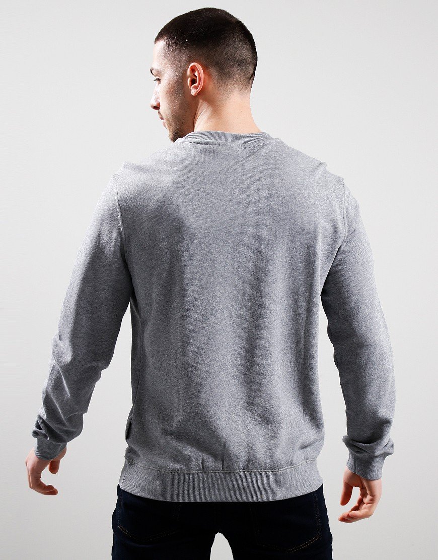 Napapijri B-Ice Crew Sweat 1 Medium Grey Melange - Terraces Menswear