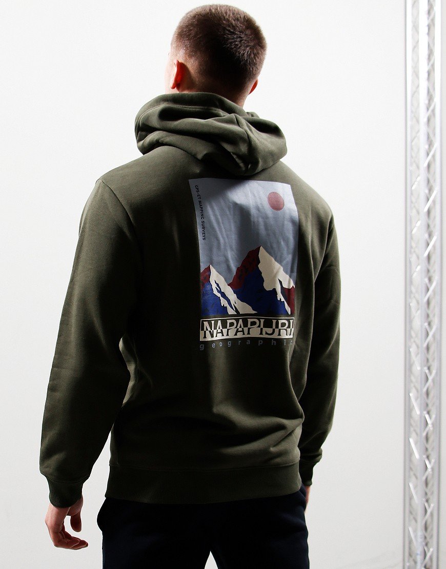 Napapijri B-Telemark Hoodie Green Depths - Terraces Menswear