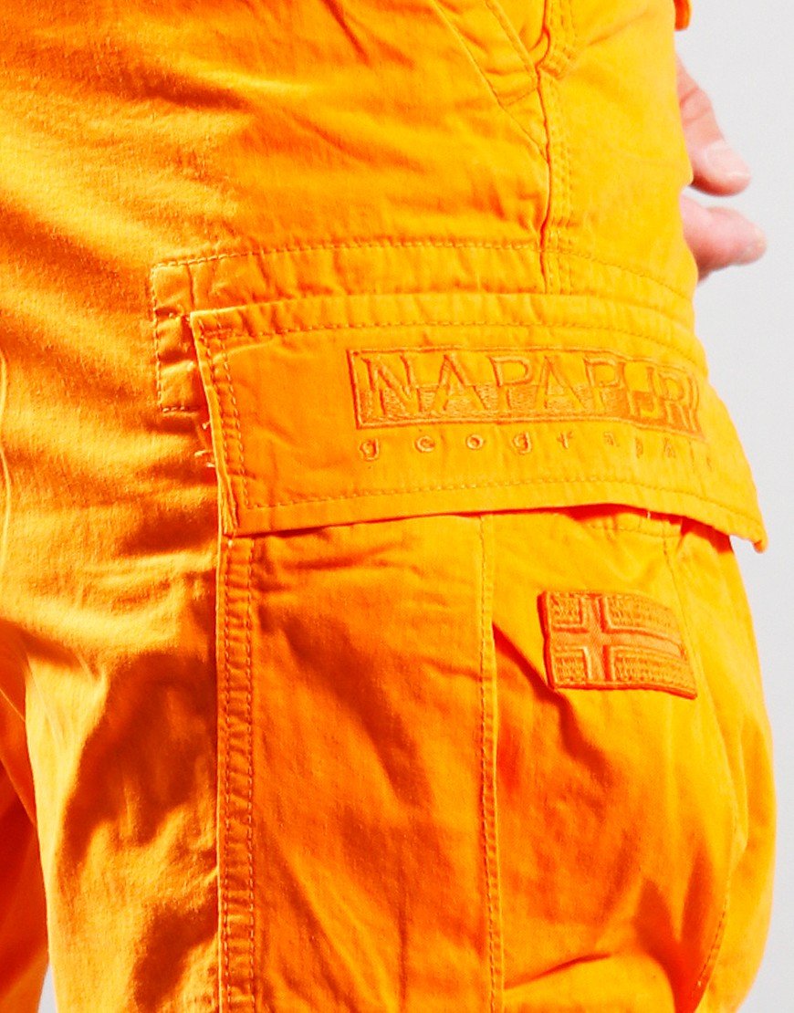 Napapijri N-Nus Shorts Orange Popsicle - Terraces Menswear
