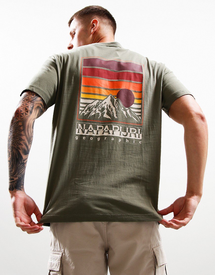 Napapijri S-Bolivar T-Shirt Green - Terraces Menswear
