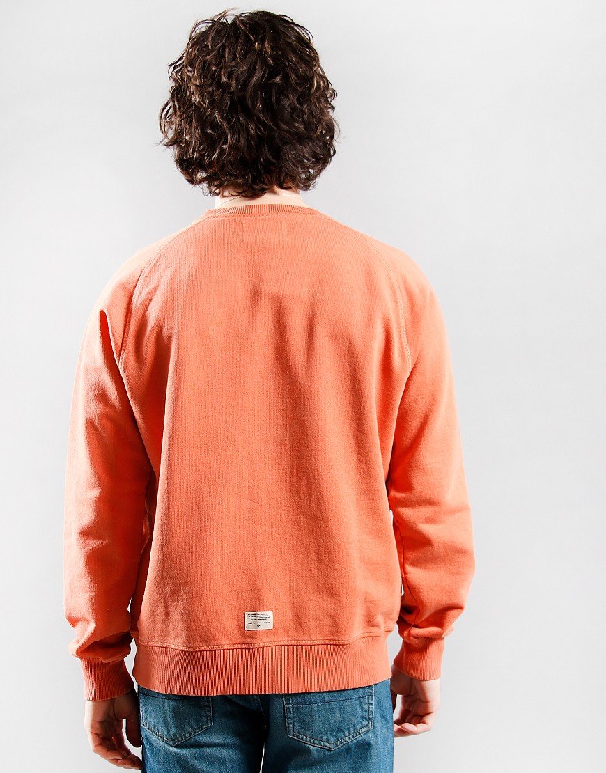 Nigel Cabourn Embroidered Arrow Crew Sweat Orange - Terraces Menswear