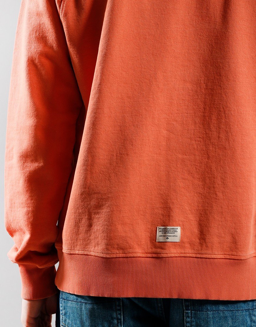 Nigel Cabourn Embroidered Arrow Crew Sweat Orange - Terraces Menswear