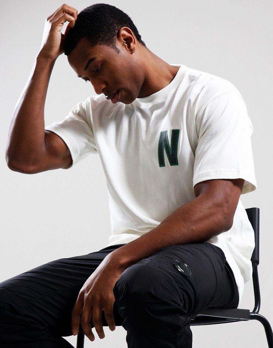 Norse Projects Simon Large N T-Shirt Ecru - Terraces Menswear