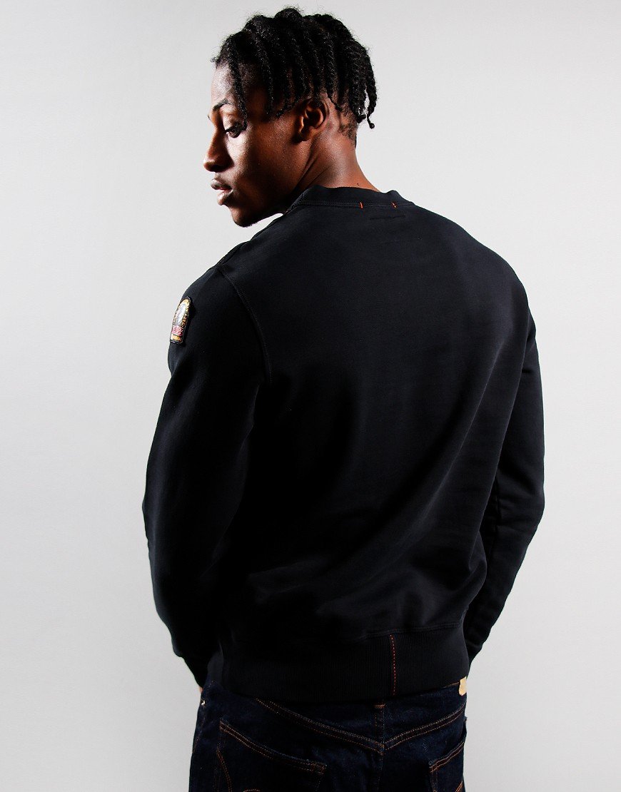 Parajumpers Caleb Crew Sweat Black - Terraces Menswear